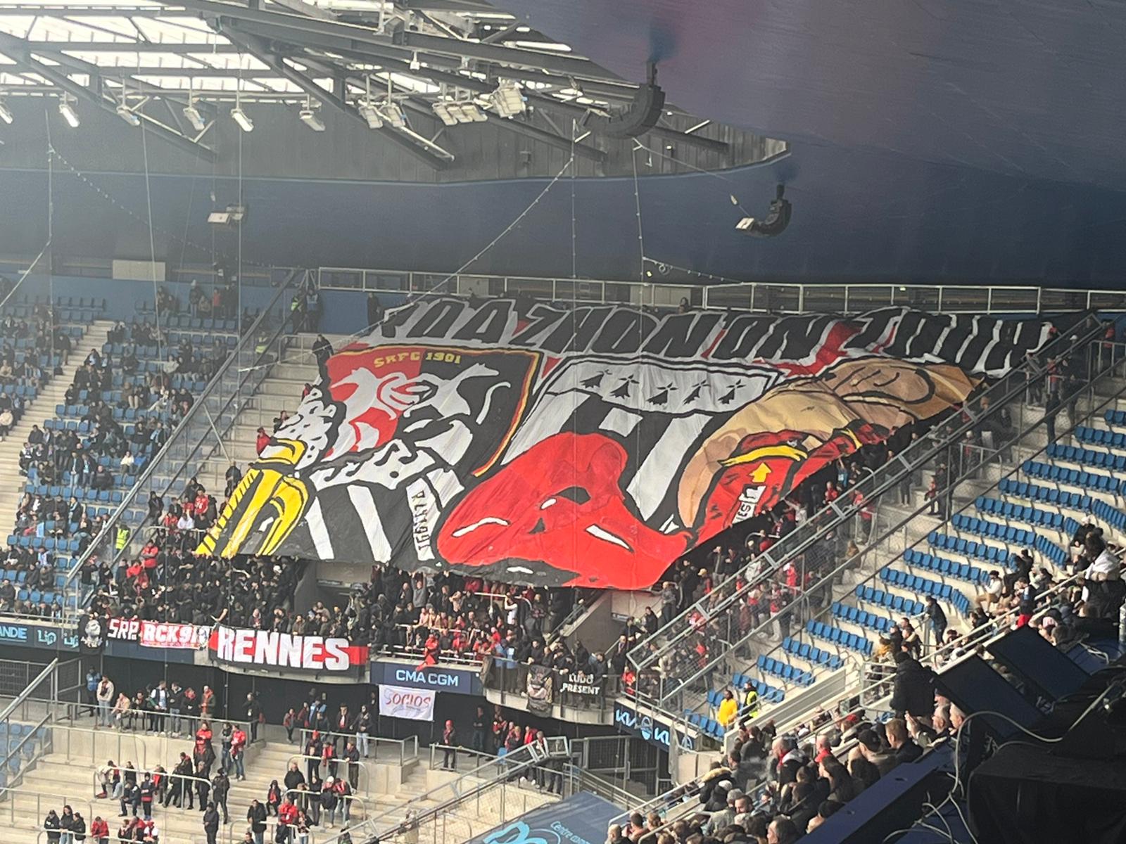 Le Havre - Stade rennais : le tifo du RCK au Stade Océane ! - Stade ...