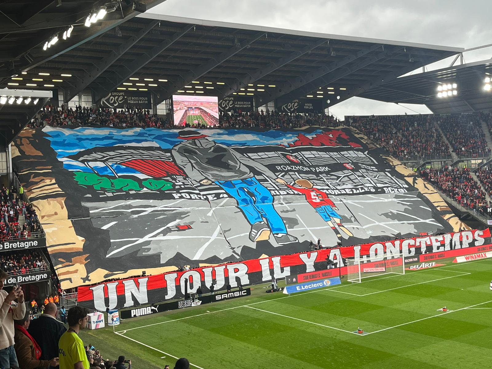 Stade rennais - Marseille : le tifo du RCK - Stade Rennais Online